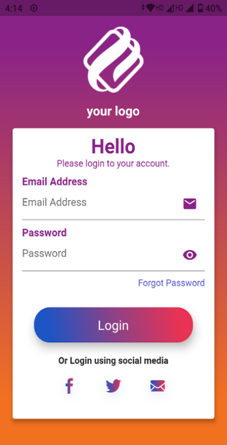 Flutter Login UI by snchawla | CodeCanyon